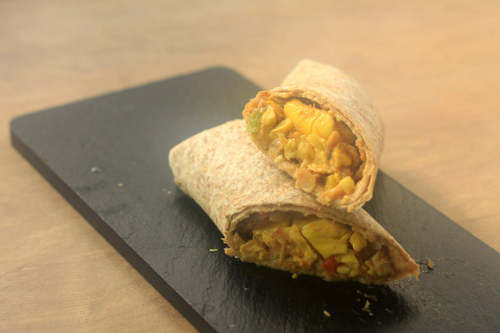 Spicy Ackee and Saltfish wrap - Original Flava