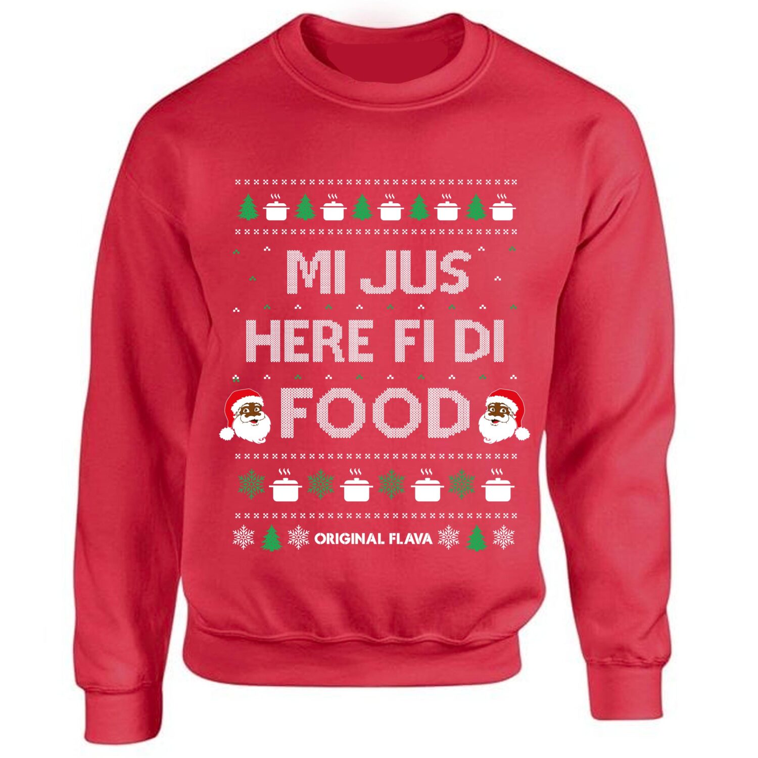 Fi Di Food Christmas Jumper - Original Flava