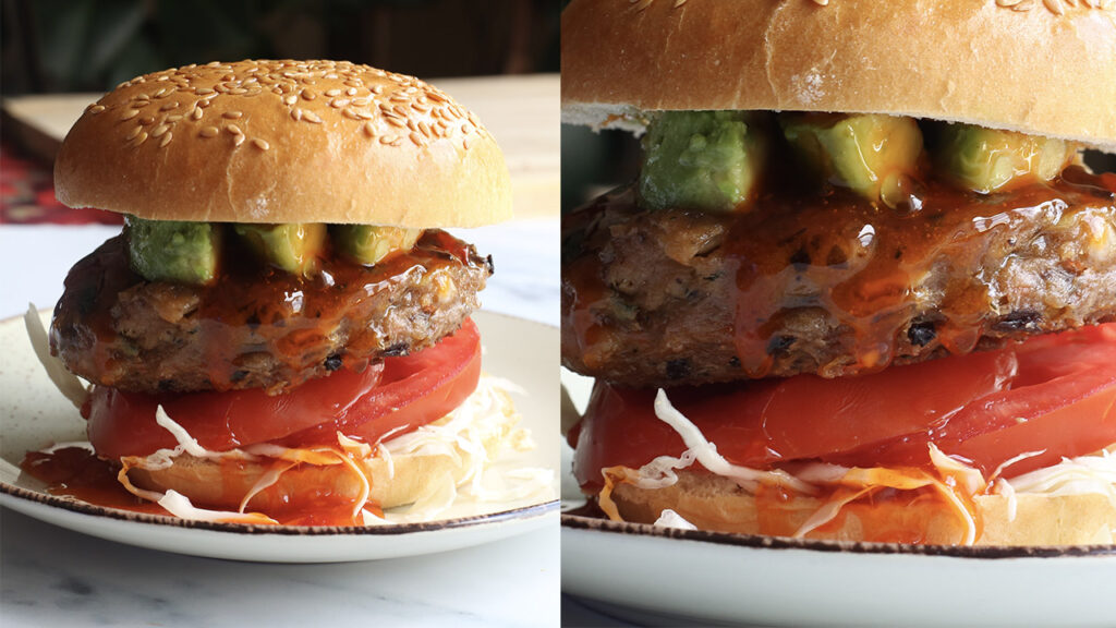 Plantain bean burger - Original Flava