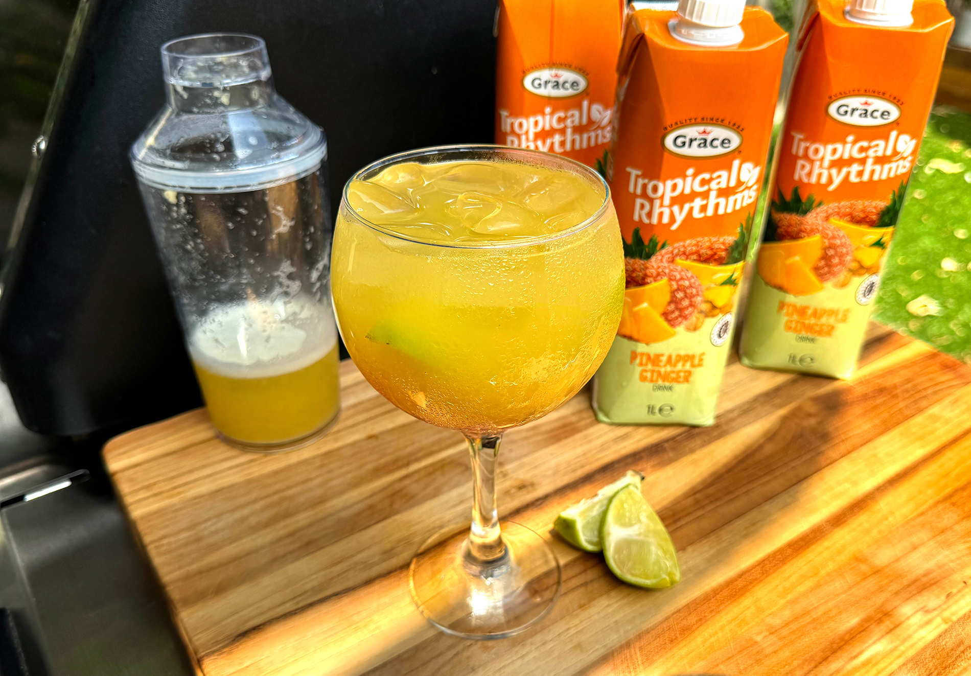 Pineapple & Ginger Rum punch w/Grace Foods - Original Flava